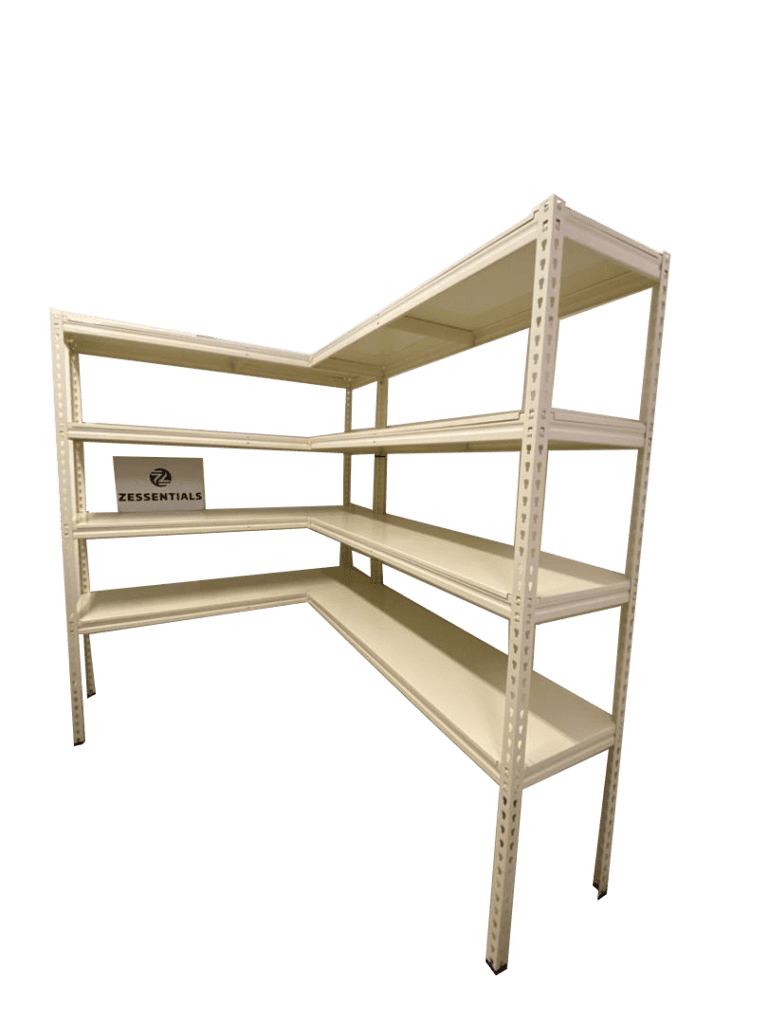 ZRack Boltless Storage Rack – 4 Tier (GM Series- L Shape With No Center ...